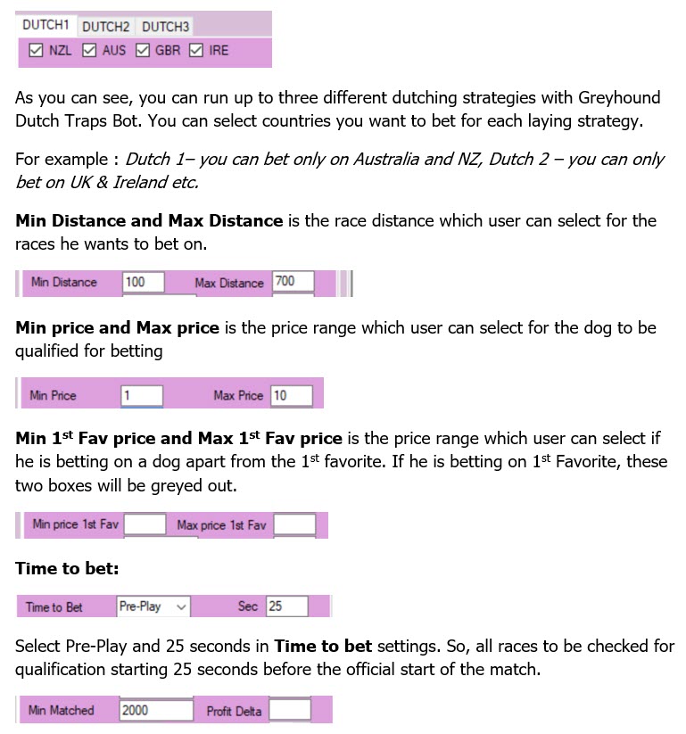 Greyhound Dutch Traps Bot